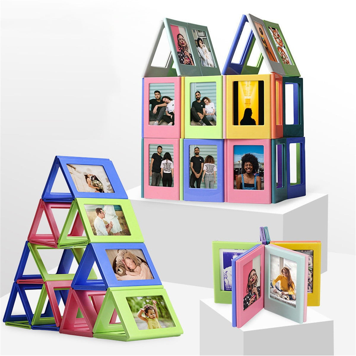 10 Pack 3 Inch Magnetic Photo Frame, Mini Table Photo Frame, Fridge ...