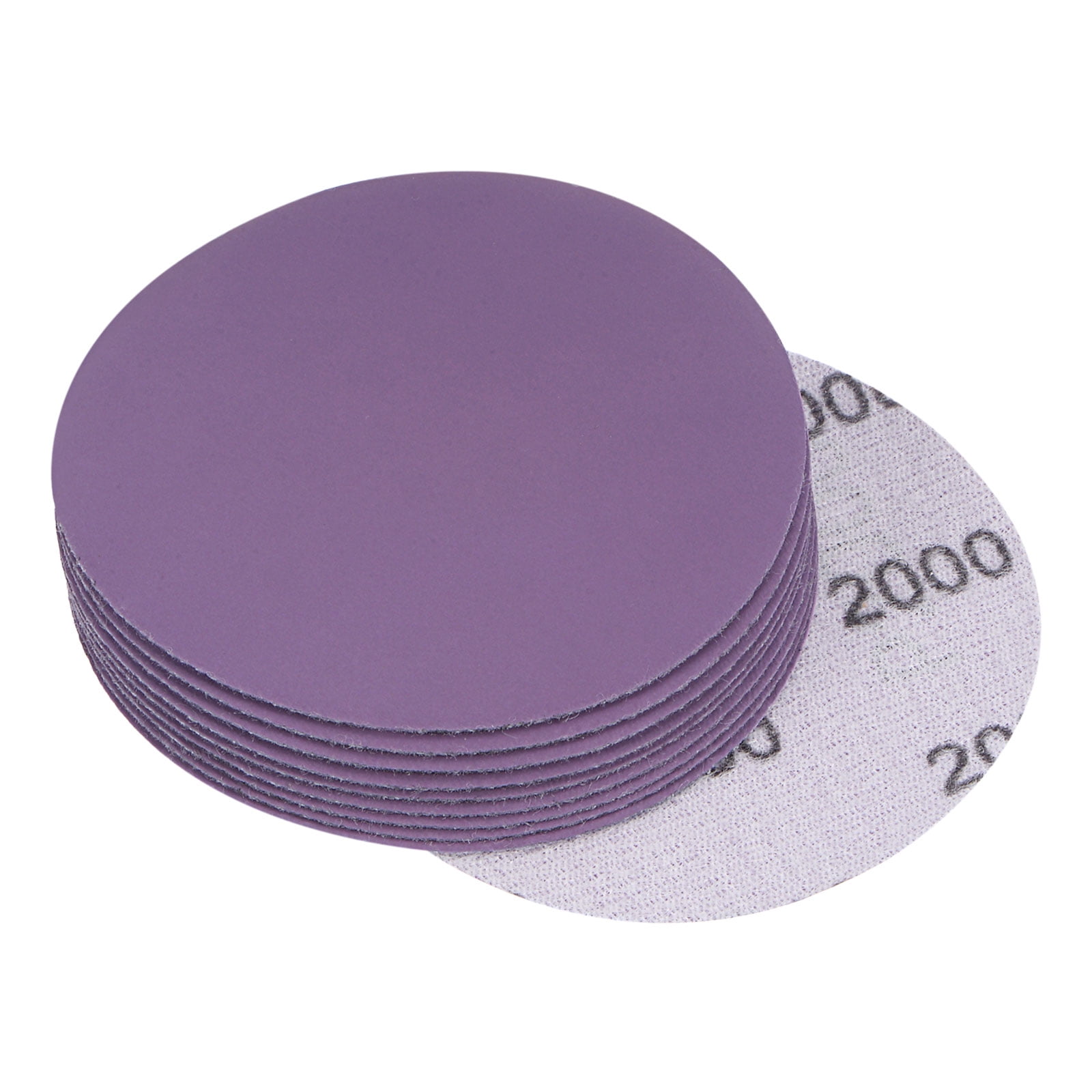 10 Pack 3-Inch Purple Sanding Discs 2000 Grits Hook & Loop Professional ...