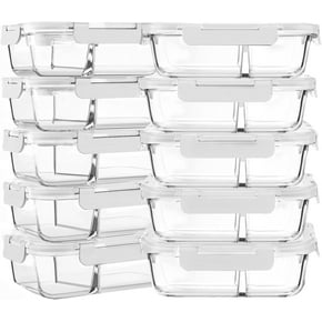 Divided Glass Container