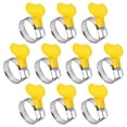 10 Pack 304 Stainless Steel Key Hose Clamps, 16-25mm (5/8" to 1 ...