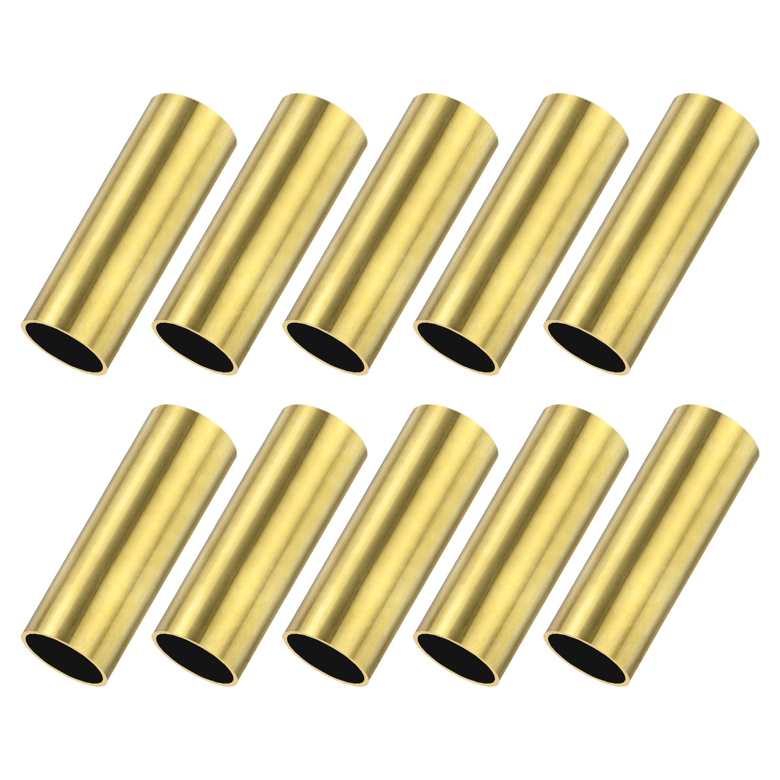 10-Pack 30mm Brass Round Tube, 10mm OD 1mm Wall Thickness Short Brass ...