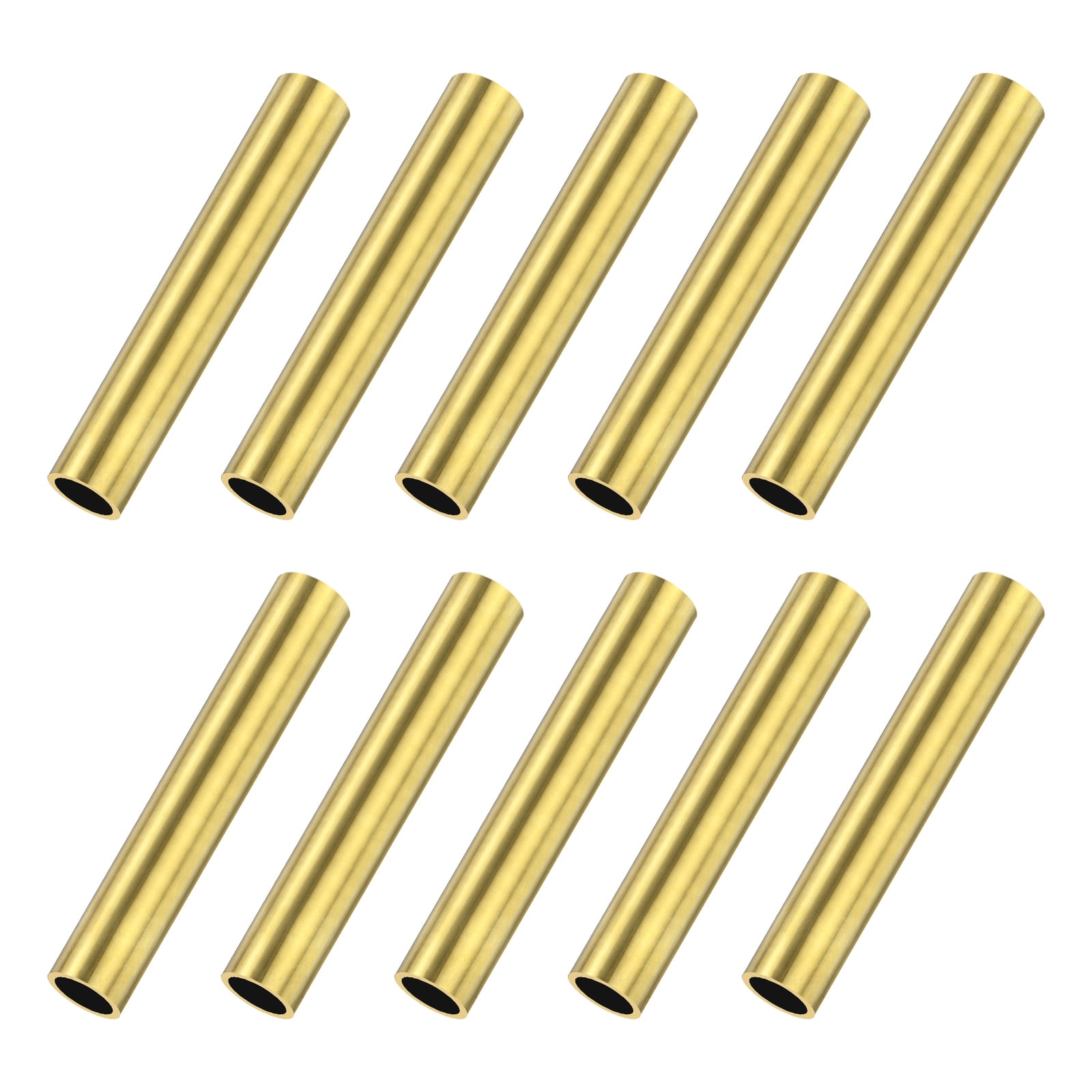 10-Pack 30mm Brass Round Tube, 5mm OD 1mm Wall Thickness Short Brass ...