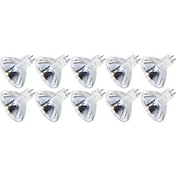 KOR 35W MR16 Flood Light Bulbs, GU5.3 Bi-Pin Base, 12V, Clear Lens ...