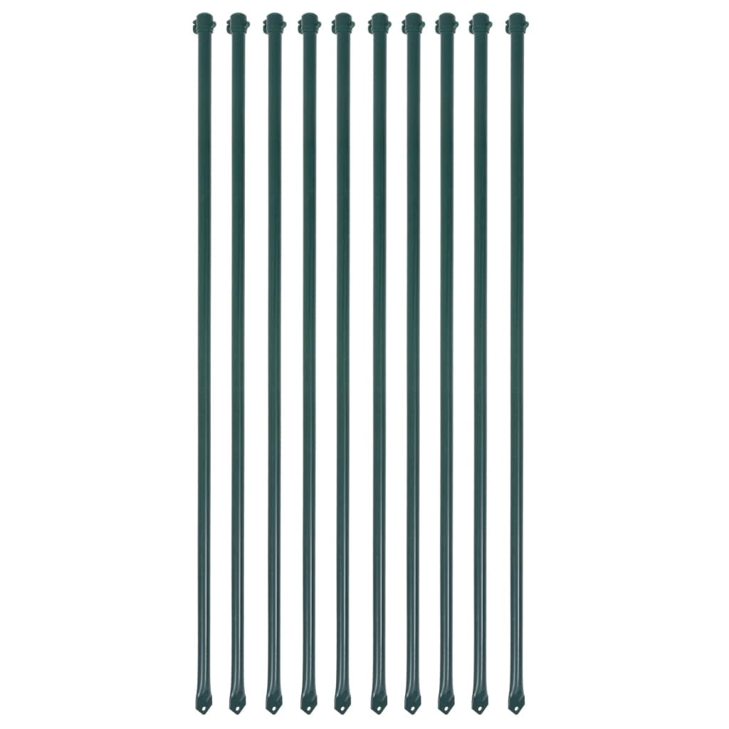 10 Pack 39.4 Metal Garden Posts - Durable, Rust-Resistant, Ideal for ...