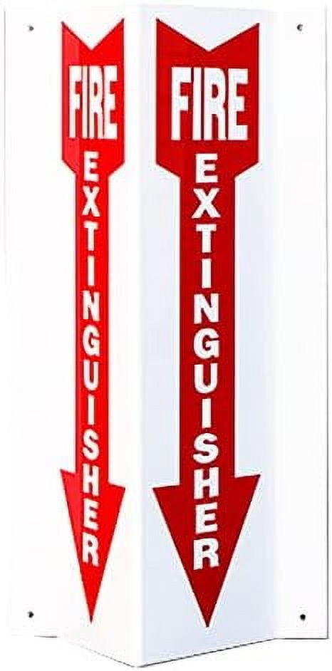 (10 Pack) 3D Angle Indoor Outdoor Projection Fire Extinguisher Sign ...