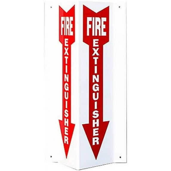 (10 Pack) 3D Angle Indoor Outdoor Projection Fire Extinguisher Sign ...
