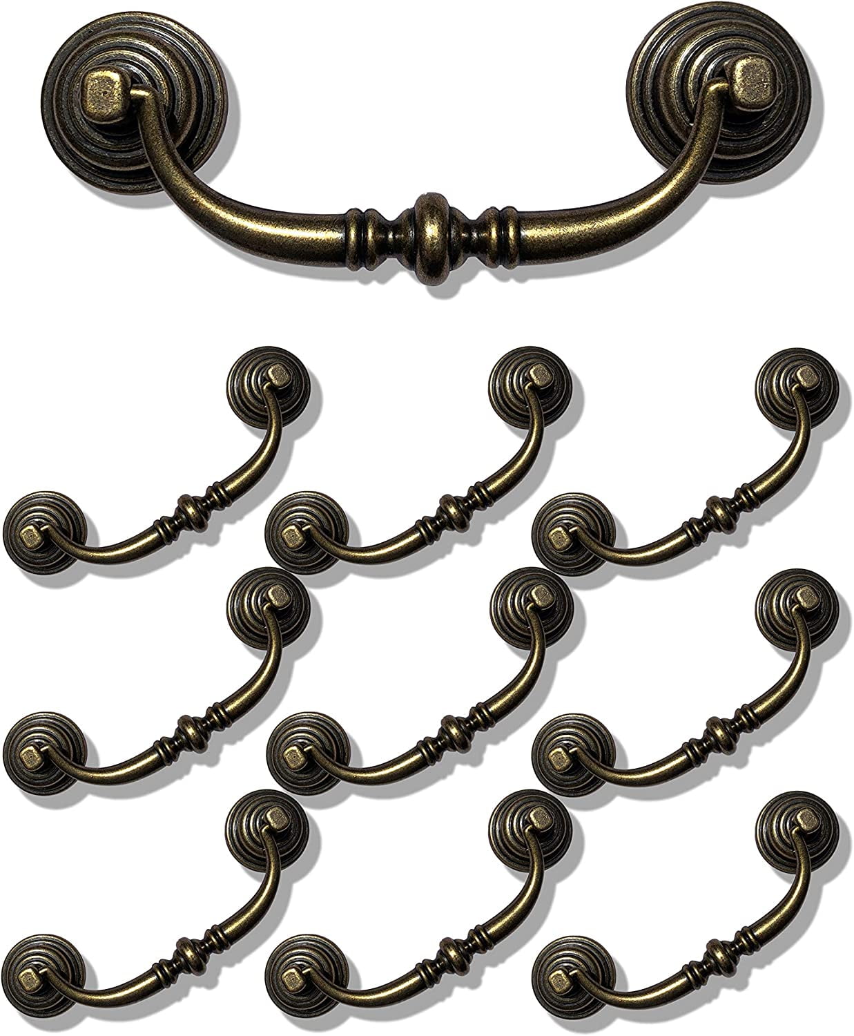 10 Pack 4.25"Hole Center Shabby Chic Drawer Pulls Handles Antique ...