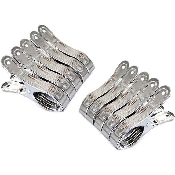 10 Pack 4.7" Stainless Steel Pool Cover Clips, Heavy Duty Pool Cover ...