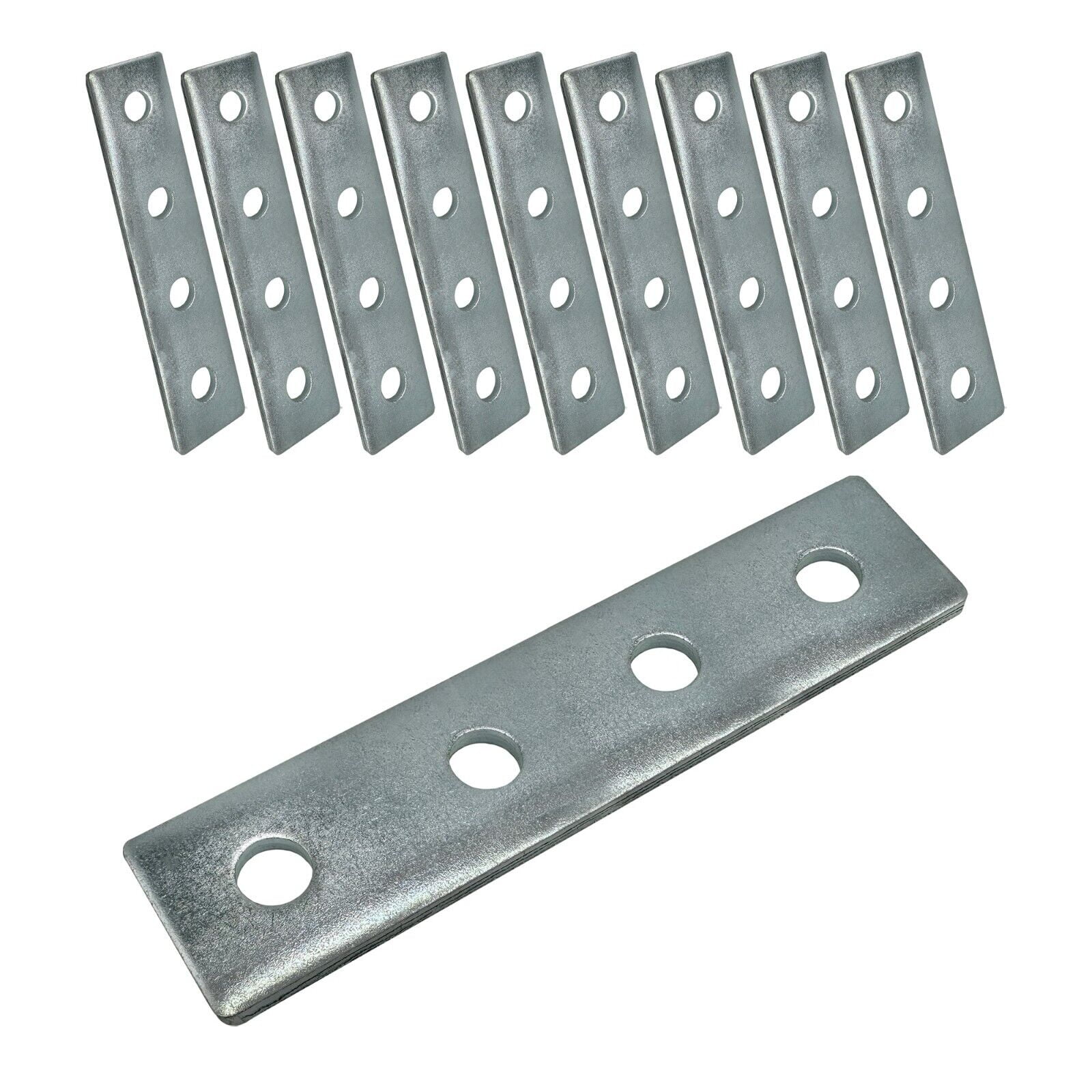 10 Pack - 4 Hole, Flat Plate Connector Bracket for 1/2" Bolt in 1-5/8 ...