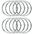 Uooglle 10-Pack 4-Inch Heavy-Duty Nickel-Plated Steel Binder Rings ...
