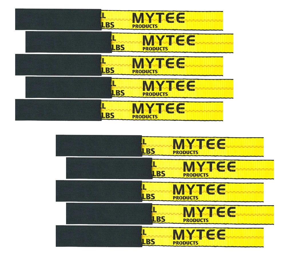 10-Pack 4" x 12" Cordura Strap Protectors Sleeve Webbing Ratchet Tie ...