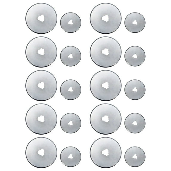 10 Pack 45mm Round Stainless Steel Rotary Cutter Blades for Leather ...