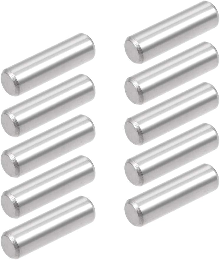 10-Pack 4mm x 30mm 304 Stainless Steel Dowel Pins - Rust-Resistant ...