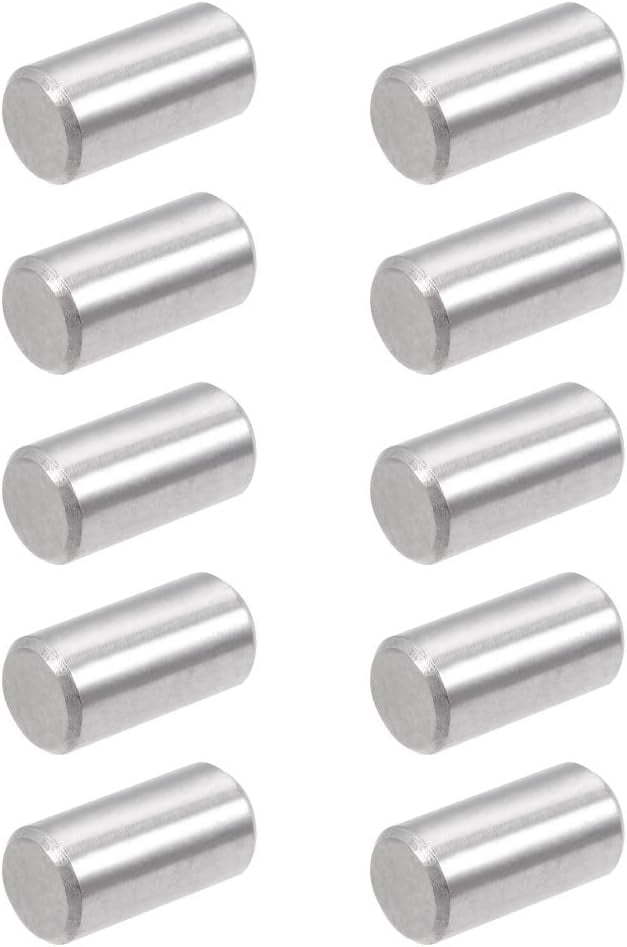 10-Pack 4mm x 30mm 304 Stainless Steel Dowel Pins - Rust-Resistant ...