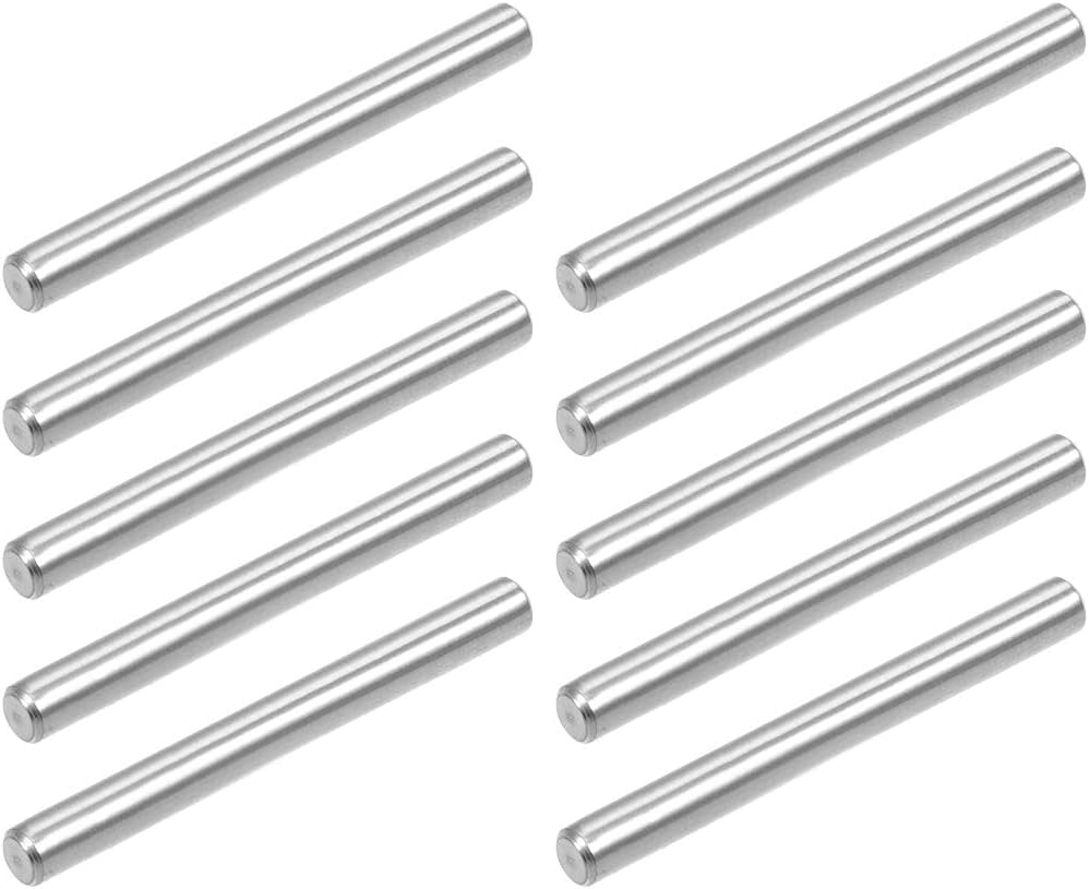10-Pack 4mm x 30mm 304 Stainless Steel Dowel Pins - Rust-Resistant ...
