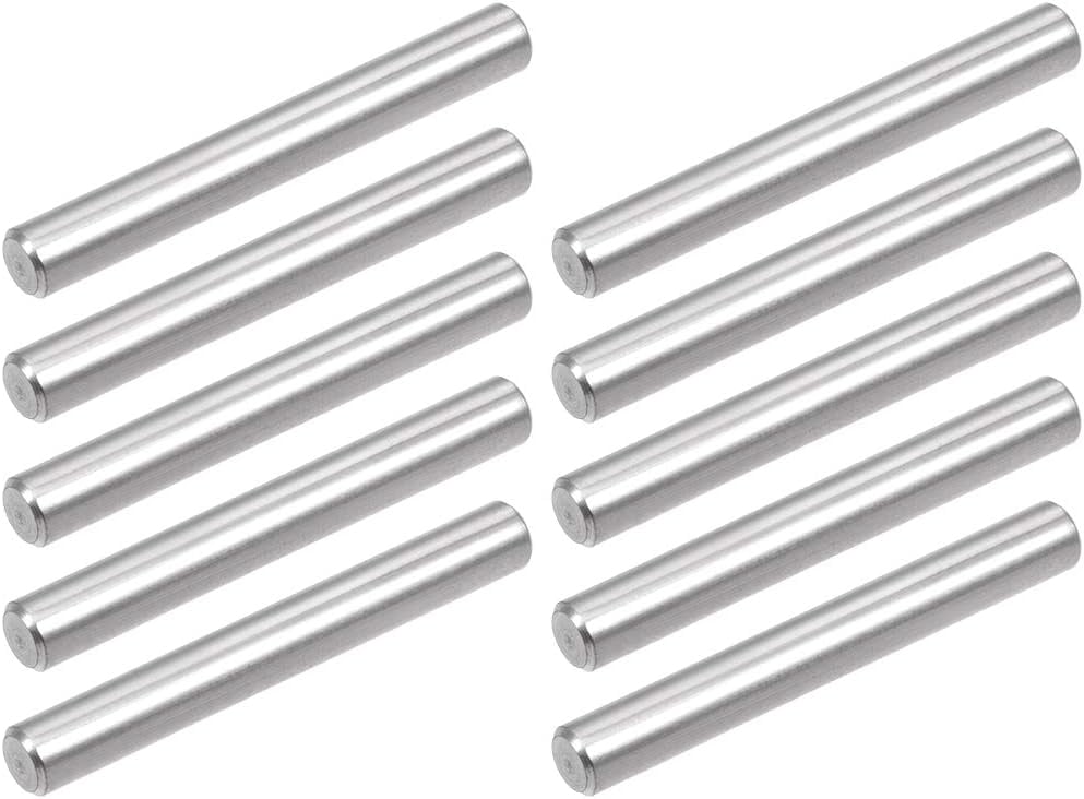 10-Pack 4mm x 30mm 304 Stainless Steel Dowel Pins - Rust-Resistant ...