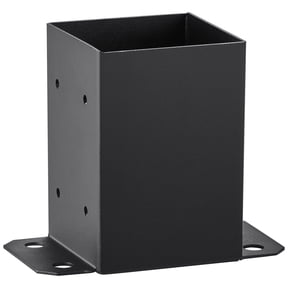 Durable Black Powder Coated 4x4 Post Spikes for Patio Garden