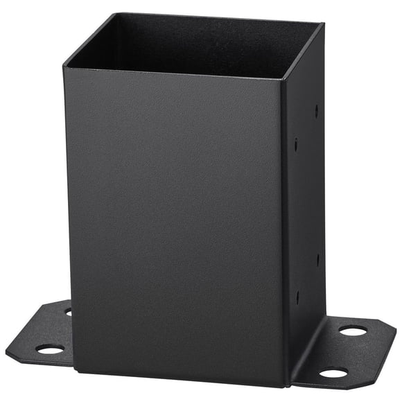 Durable Black Powder Coated 4x4 Post Spikes for Patio Garden