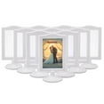 10 Pack Dual Photo Display - 4x6 White Pedestal Picture Frames for ...