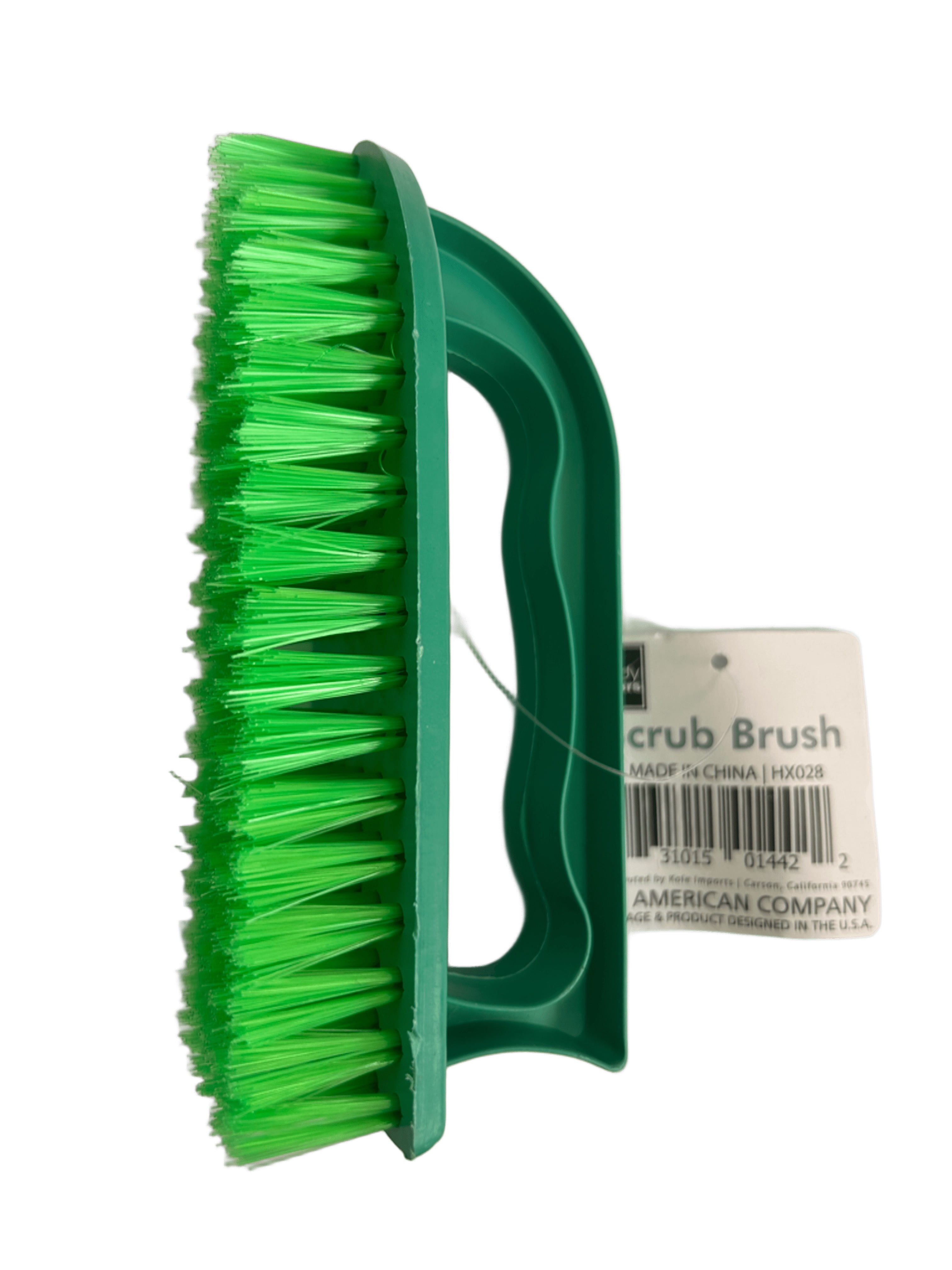 10 Pack 5.3 in x 2.3 in Iron Shaped Scrub Brush with Handle, Nylon ...