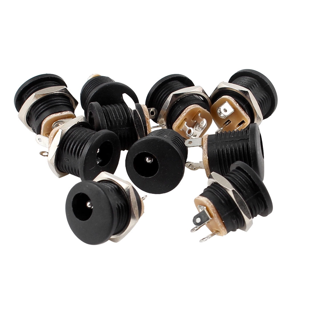 10 Pack 5.5 x 2.1mm DC Power Jack Adapter PCB Mount 3 Pin DC Power ...