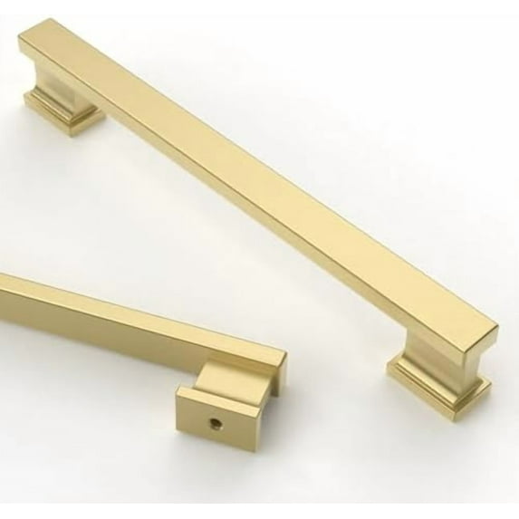 10 Pack 5 Inch(128mm) Brushed Gold Kitchen Cabinet Handles, Cabinet ...