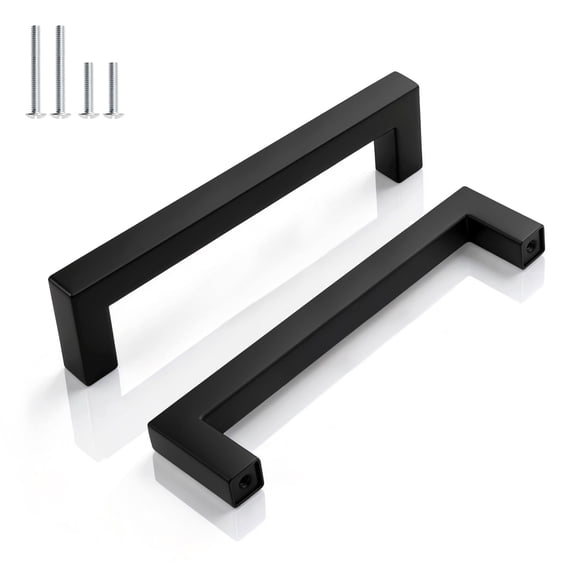 10 Pack 5 Inch (128mm) Hole Centers Cabinet Handles, Brushed Nickel ...