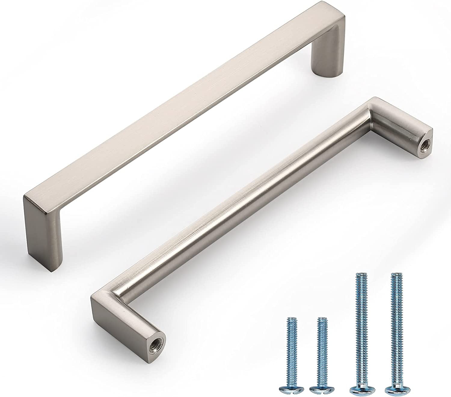 10 Pack 5 Inch(128mm) Kitchen Cabinet Handles Brushed Satin Nickel ...