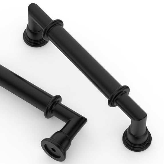 10 Pack 5 Inch(128mm) Matte Black Kitchen Cabinet Handles, Cabinet ...