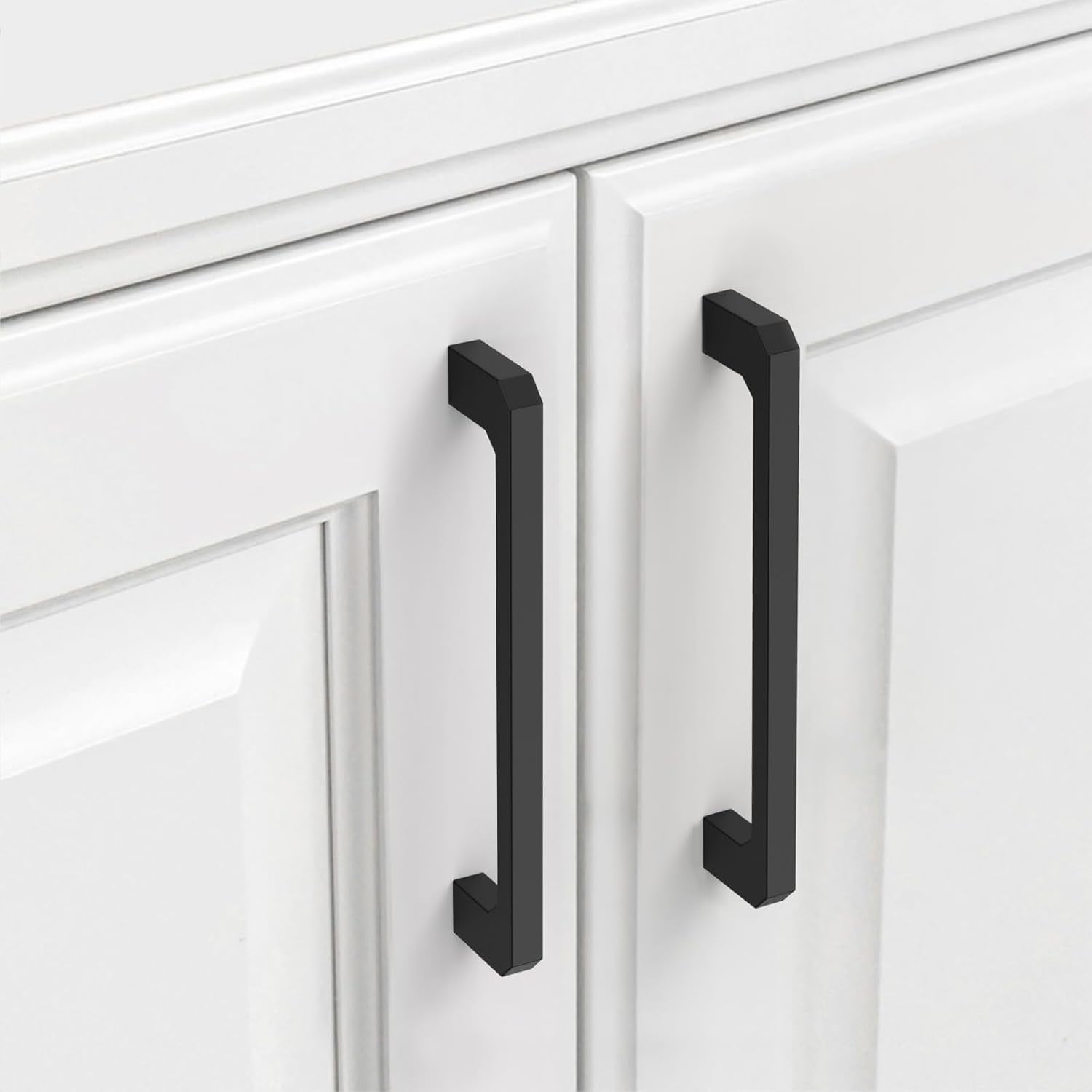 10 Pack 5 Inch Cabinet Pulls Matte Black Kitchen Cabinet Handles ...