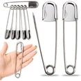 10 Pack 5 Inch Heavy Duty Stainless Steel Safety Pins, Extra Large ...