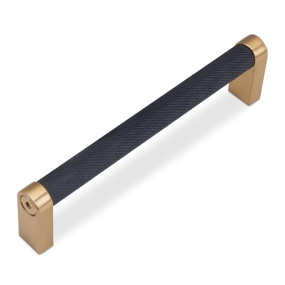 10 Pack 5 Inch Matte Black Kitchen Cabinet Handles Knurled Cabinet ...