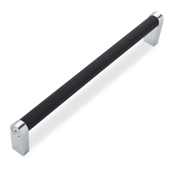 10 Pack 5 Inch Matte Black Kitchen Cabinet Handles Knurled Cabinet ...