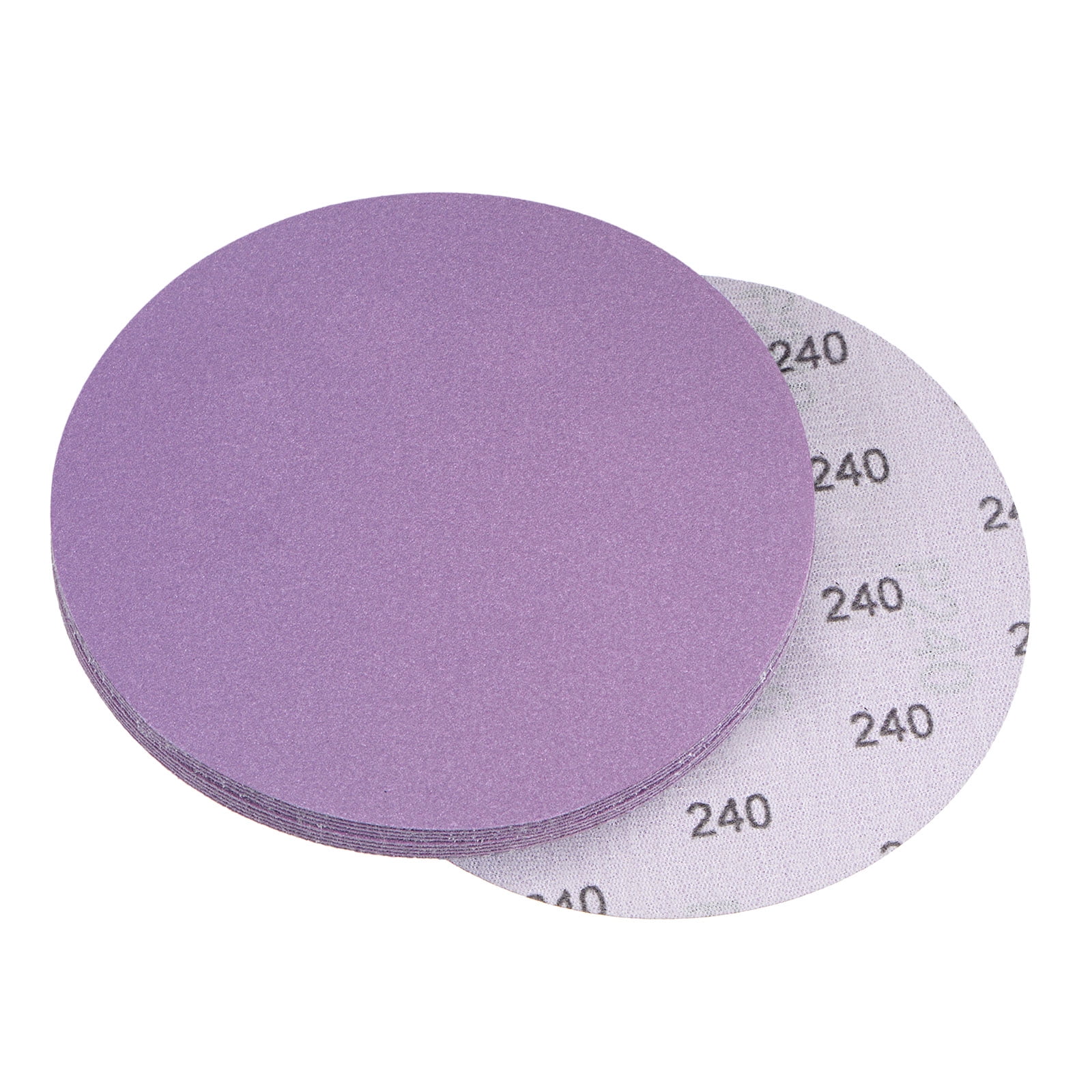10 Pack 5-Inch Purple Sanding Discs 240 Grits Hook & Loop Professional ...
