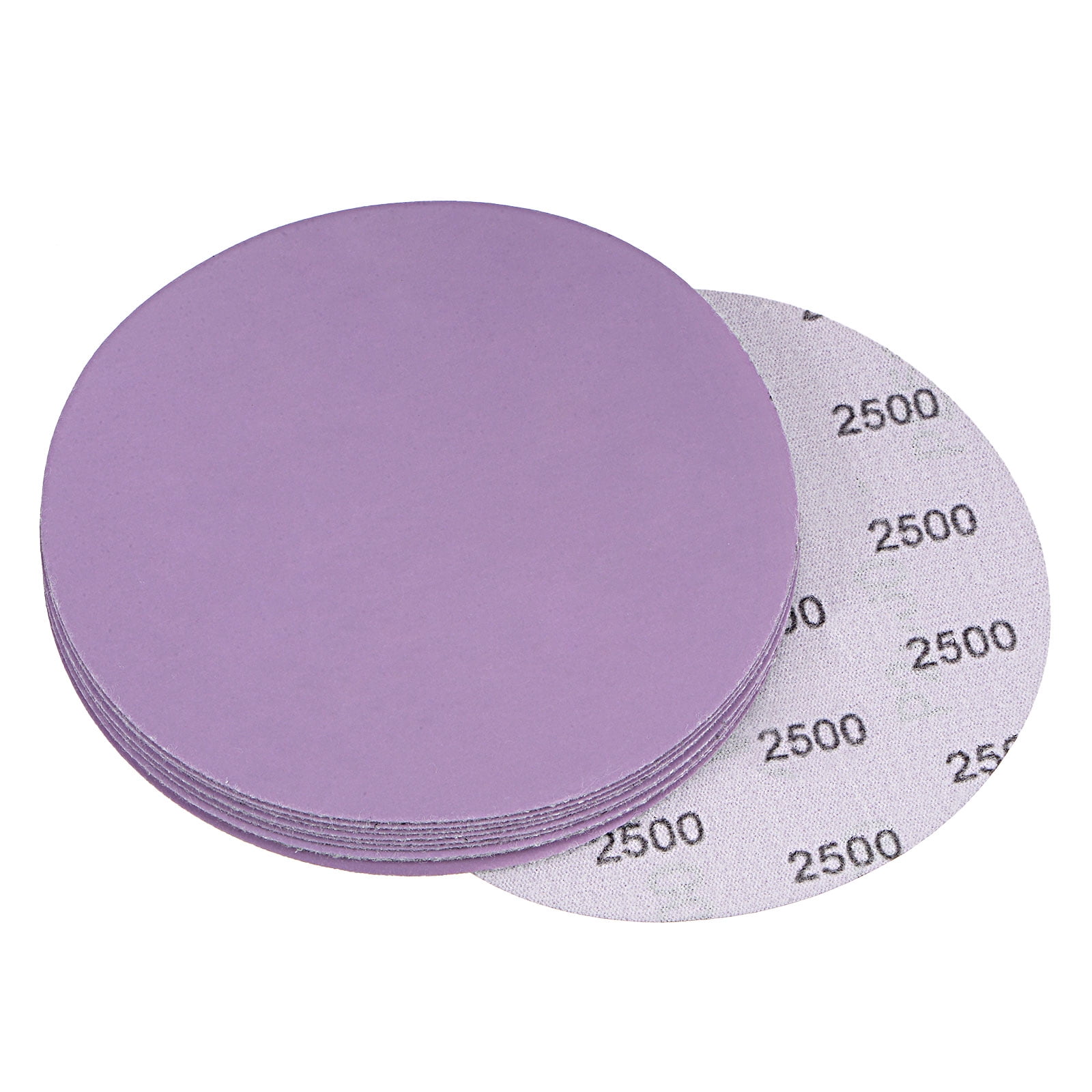 10 Pack 5-Inch Purple Sanding Discs 2500 Grits Hook & Loop Professional ...