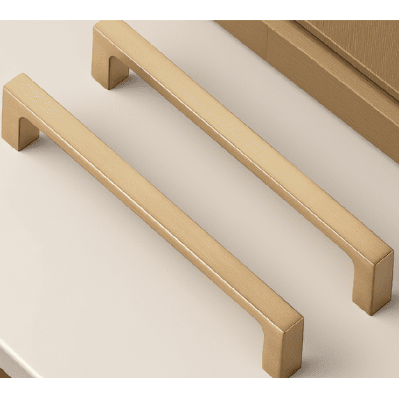 10 Pack 5-Inch Square Cabinet Pulls, Champagne Bronze Drawer Handles ...
