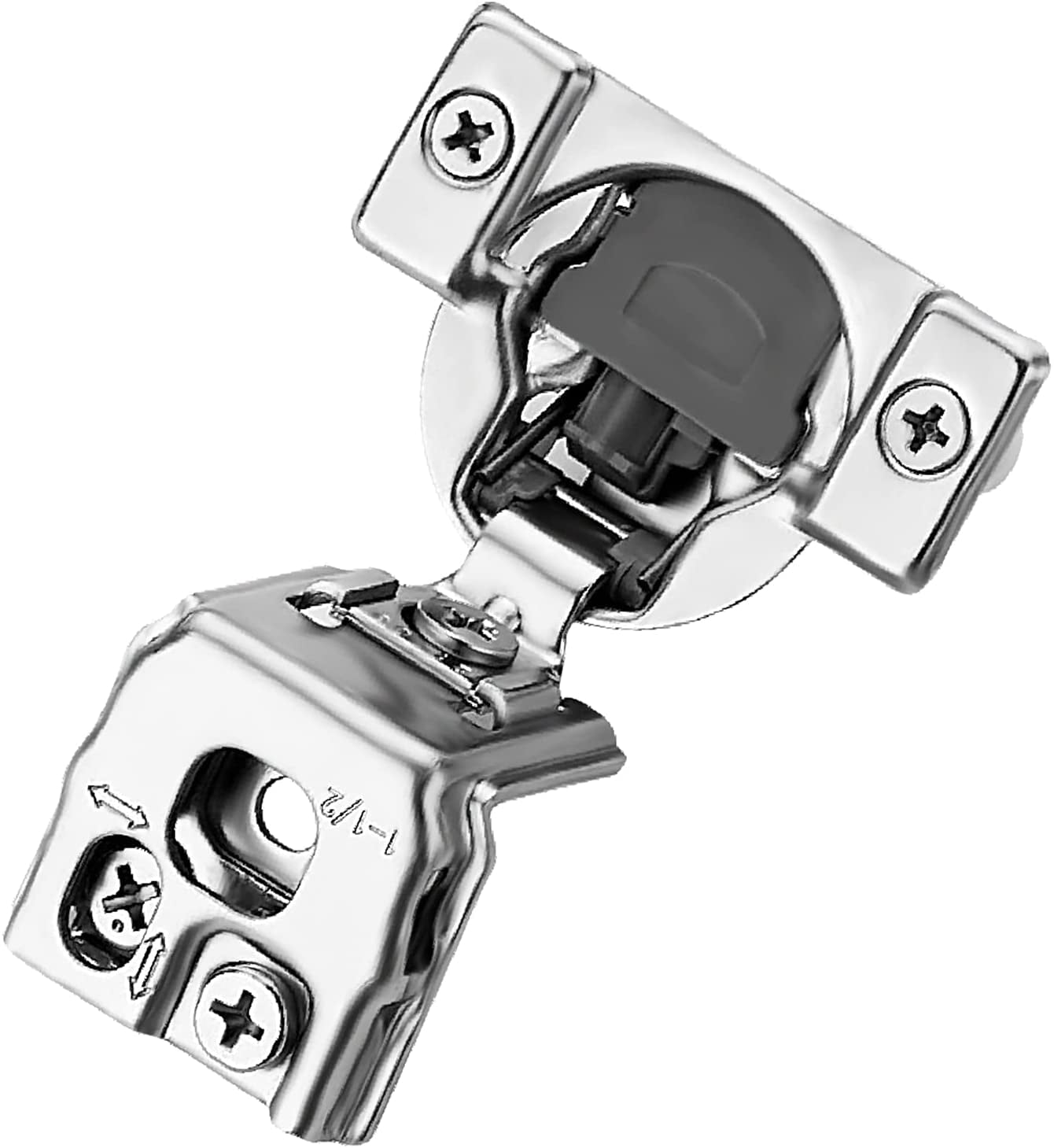 10 Pack 5 Pairs 1-1/2 inch Overlay Soft Close Hinges for Kitchen ...