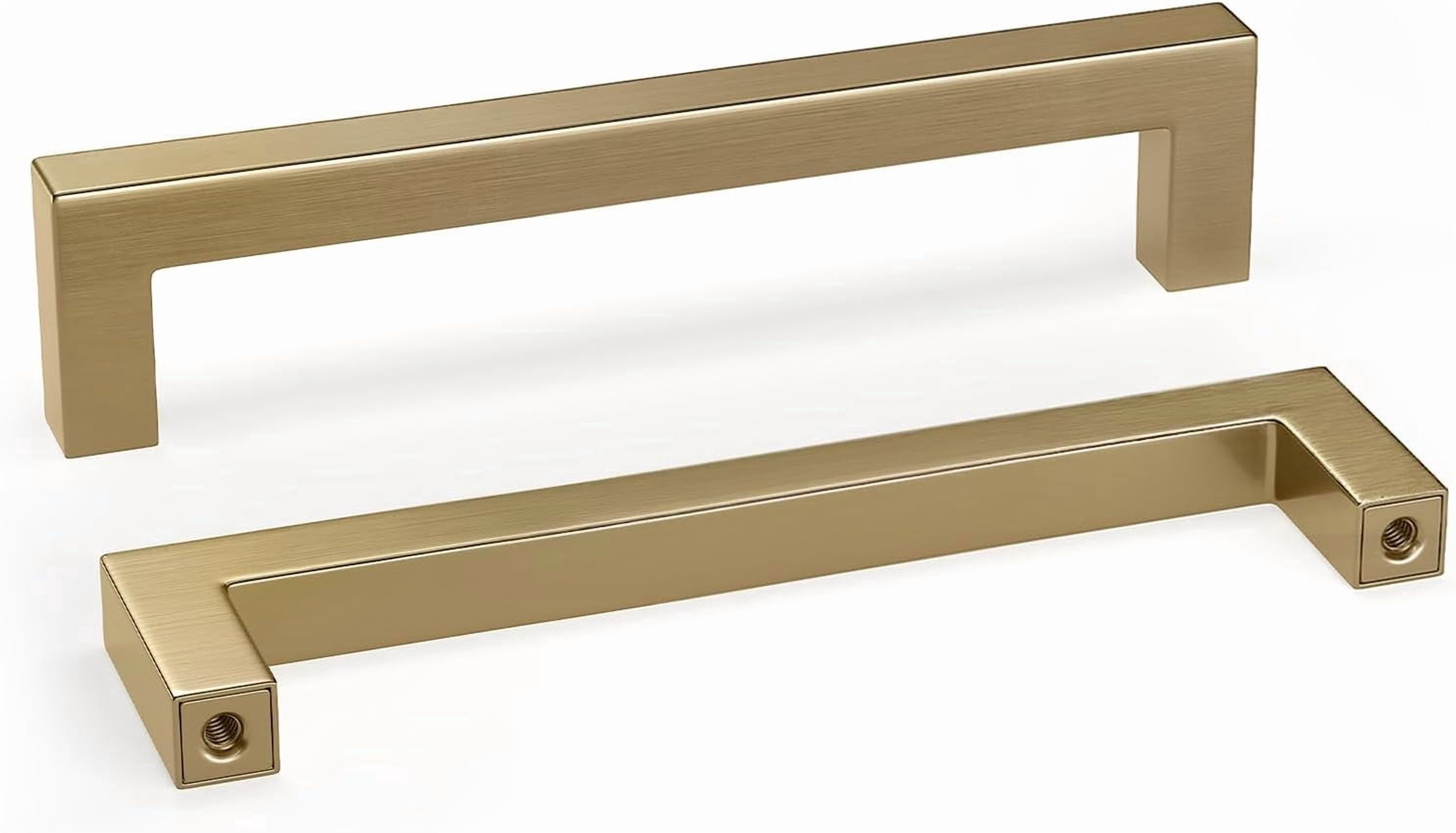 10 Pack 6-1/4in Champagne Bronze Cabinet Pulls Gold Handles Drawer ...