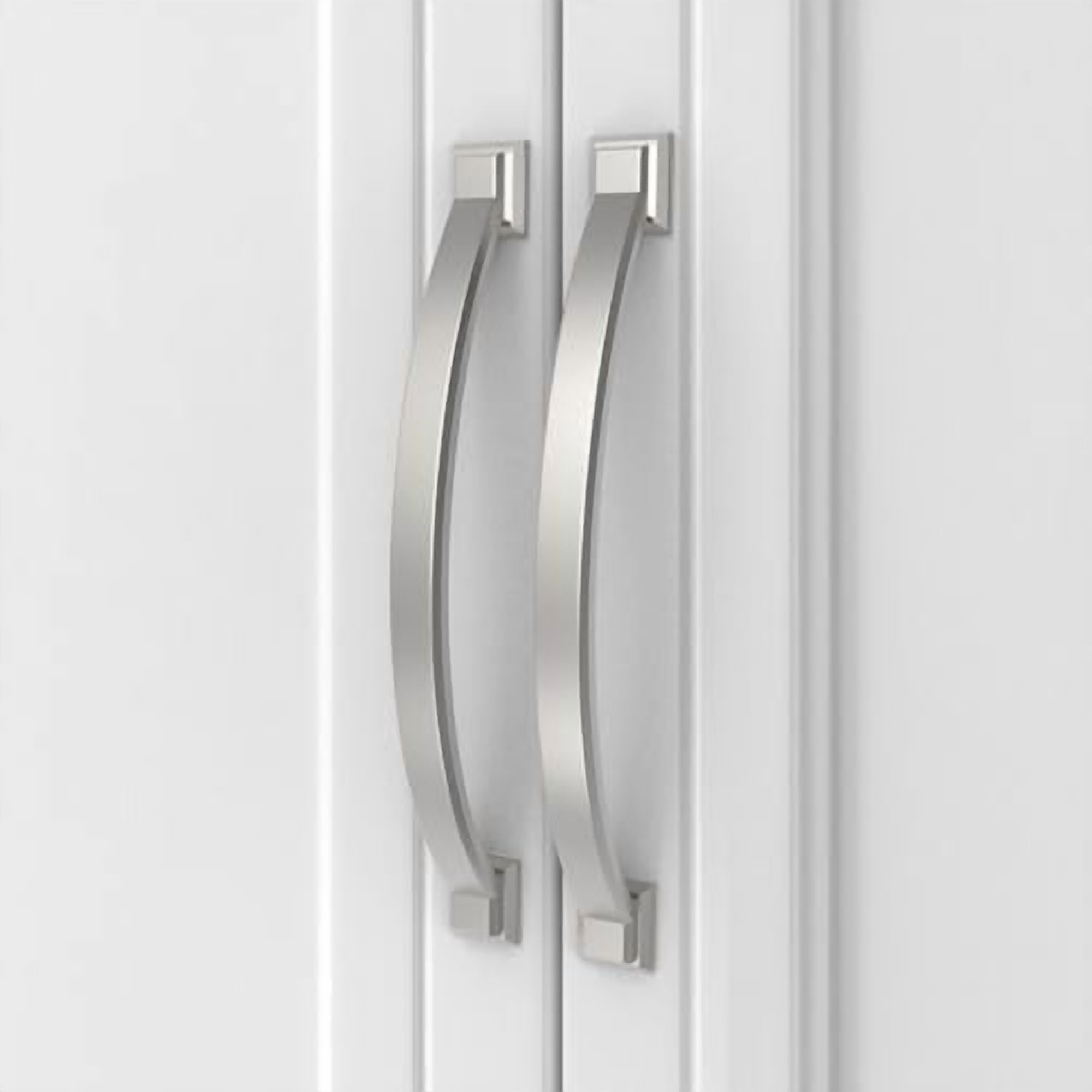 10 Pack 6.3 Inch(160mm) Brushed Satin Nickel Cabinet pulls Kitchen ...