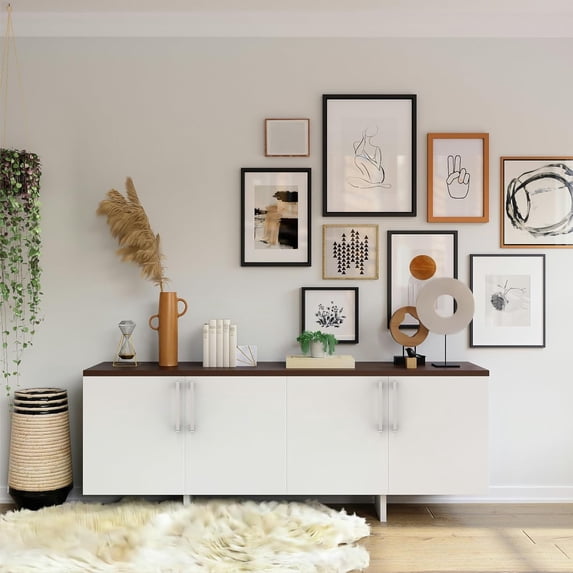 10 Pack 6.3 Inch(160mm) Kitchen Cabinet Handles Brushed Satin Nickel ...