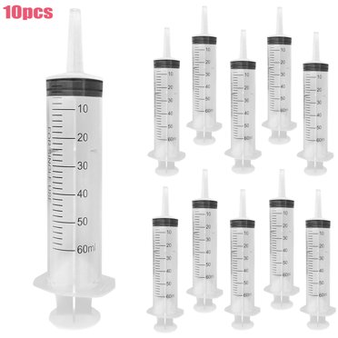 5Pcs Ink Filling Syringe Plastic 5Ml Injector Drawing Tool With Scale ...
