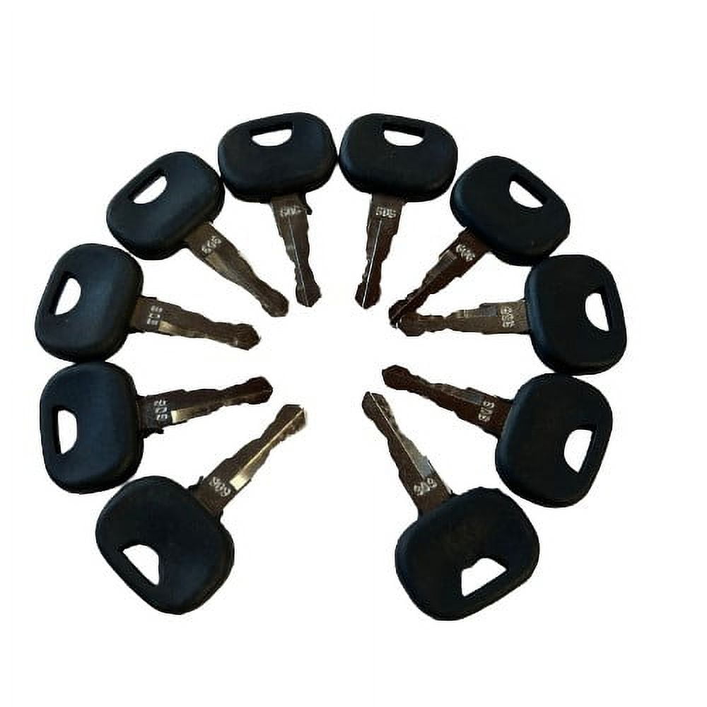 10 Pack 64# 606 AT322699 Keys for John Deere JD Liebherr Loader Dozer ...
