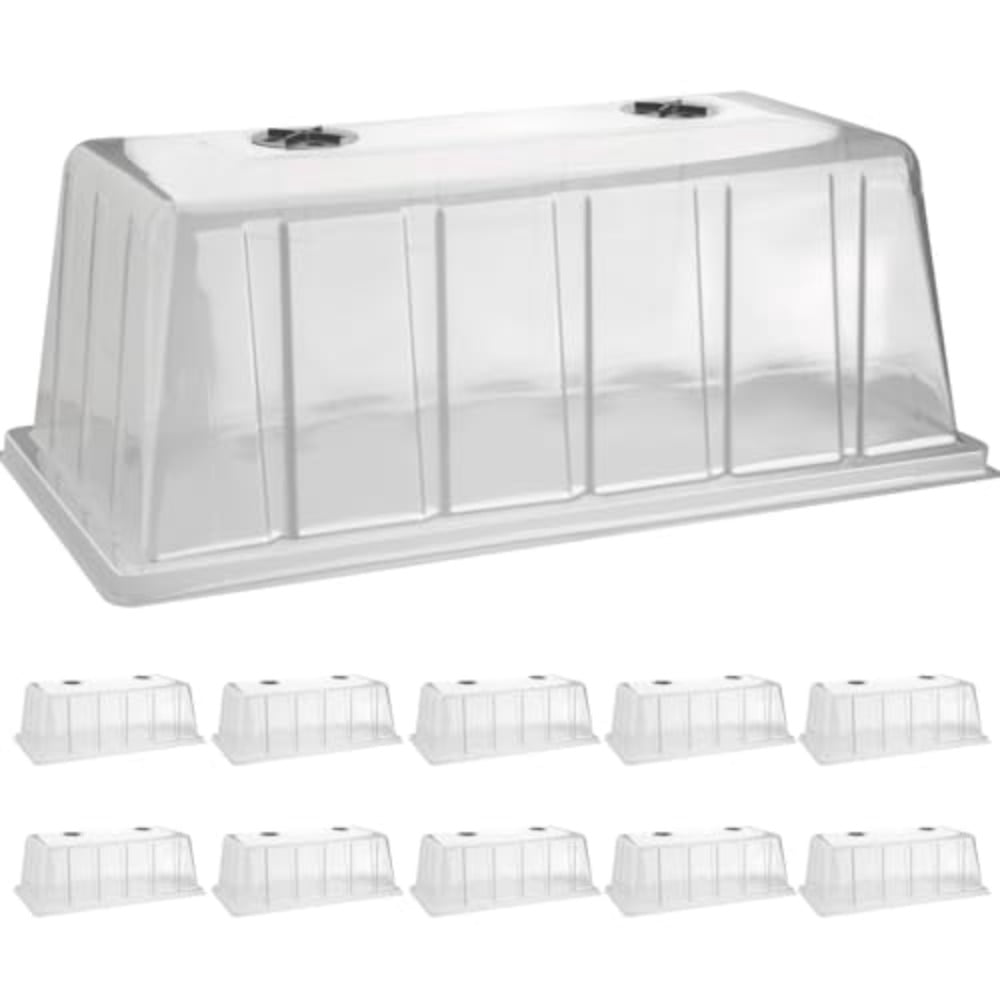 10 Pack 7.3 High Humidity Domes for 1020 Seed Trays Thicker Platic ...