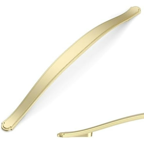 10 Pack 7.5 Inch(192mm) Brushed Gold Cabinet Pulls: Classic Kitchen ...