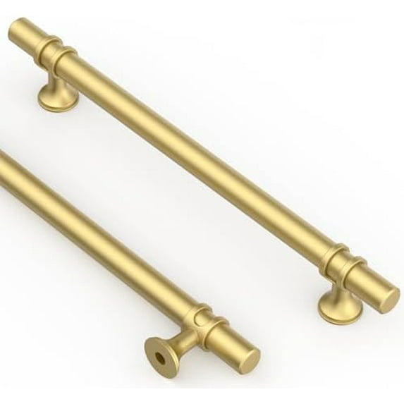 10 Pack 7.5 Inch(192mm) Brushed Gold Kitchen Cabinet Handles, Cabinet ...