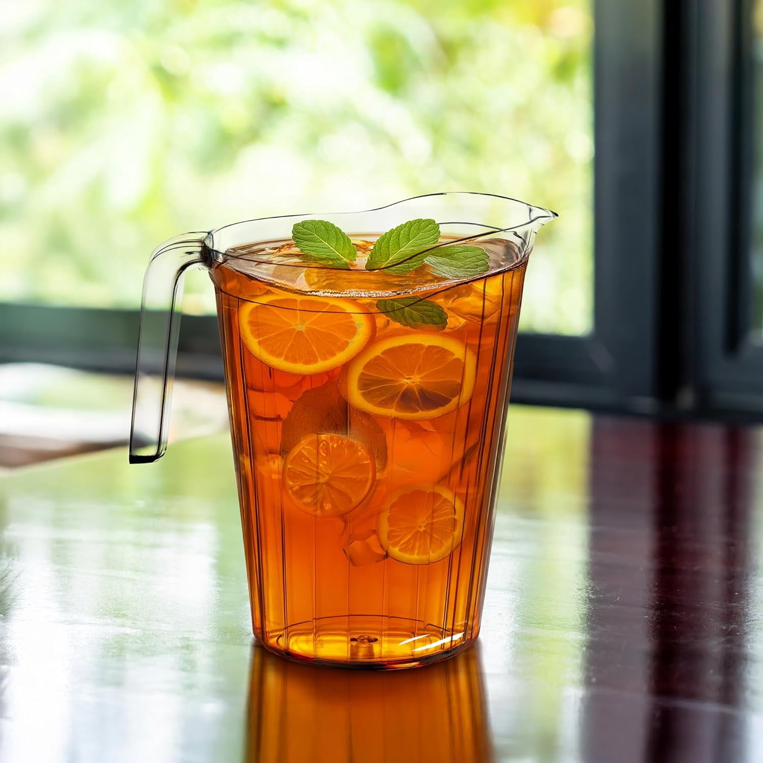 10 Pack - 75 oz Polycarbonate Plastic Pitcher Beverage Dispenser with ...