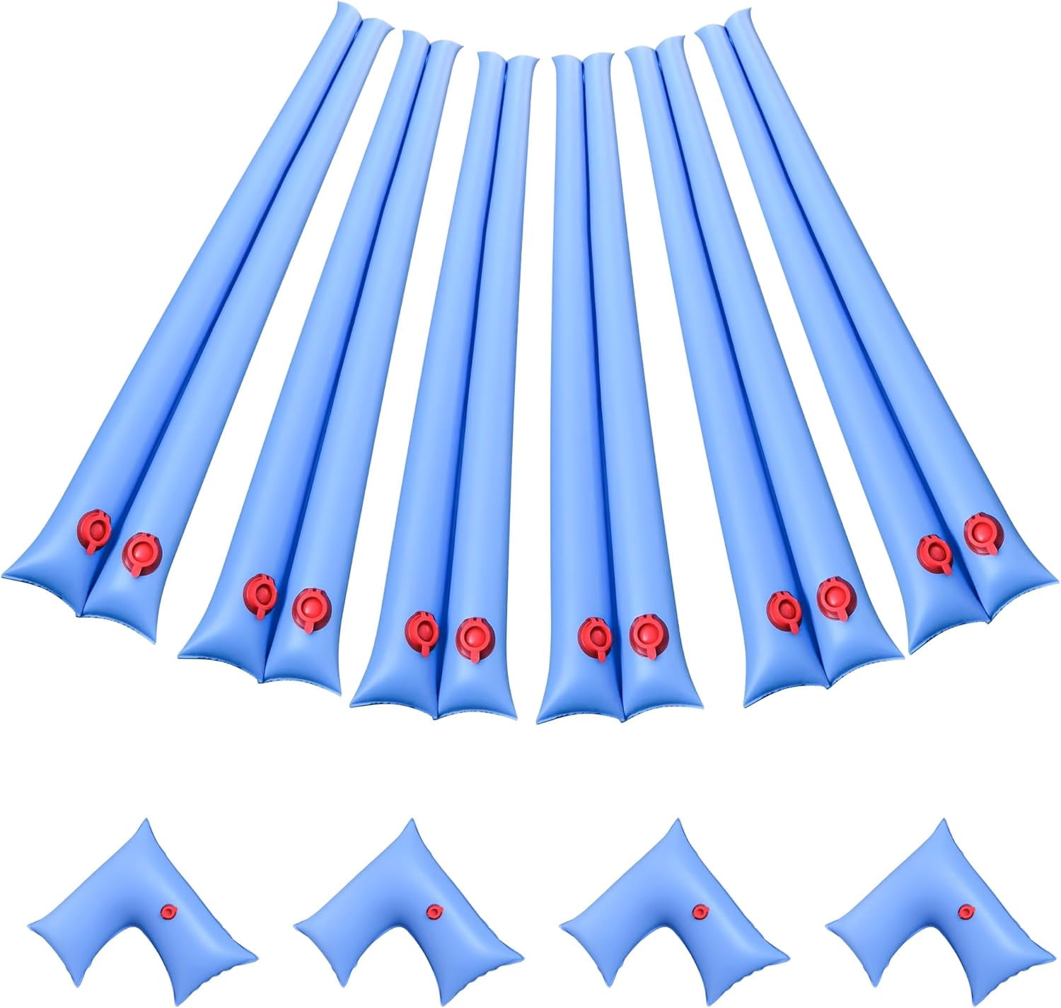 10 Pack 8/10 Ft Pool Bags for Pool Cover Inground, Double Water Tube ...