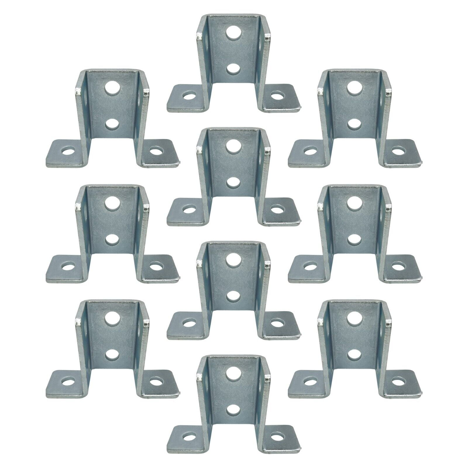 10 Pack - 8 Hole, Wing Shaped 90 Degree Connector Bracket for All 1-5/8 ...