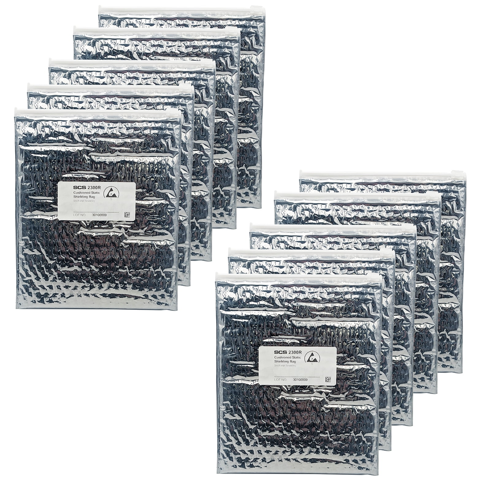 10 Pack 8" x 10" Resealable Cushioned Static Shielding Bags ...