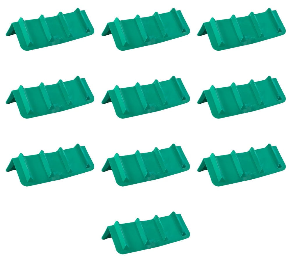 10 Pack 8"x8"x24" Green Flatbed Corner Protector - V Shaped Edge Guard ...